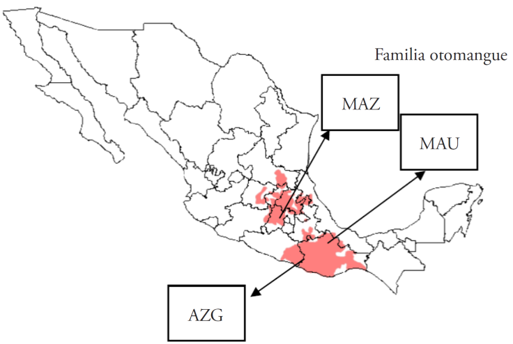Sistema locativo en tres lenguas otomangues