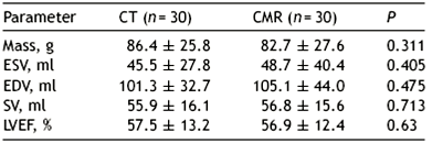 Evaluation of left ventricular function using volumetric computed ...