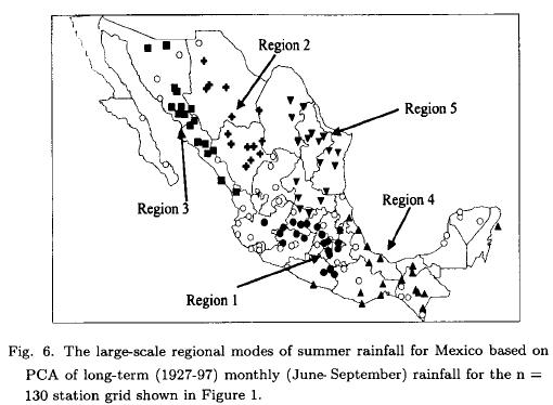 Mexico's summer rainfall patterns: an analysis of regional modes and ...