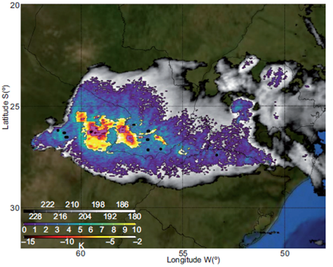 A method for convective storm detection using satellite data