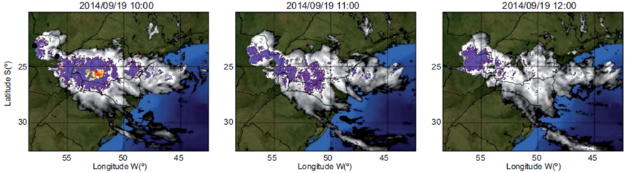 A method for convective storm detection using satellite data