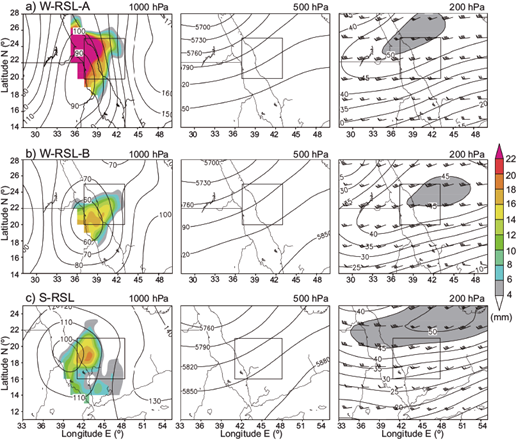 A classification of synoptic patterns inducing heavy precipitation in Saudi Arabia during the ...