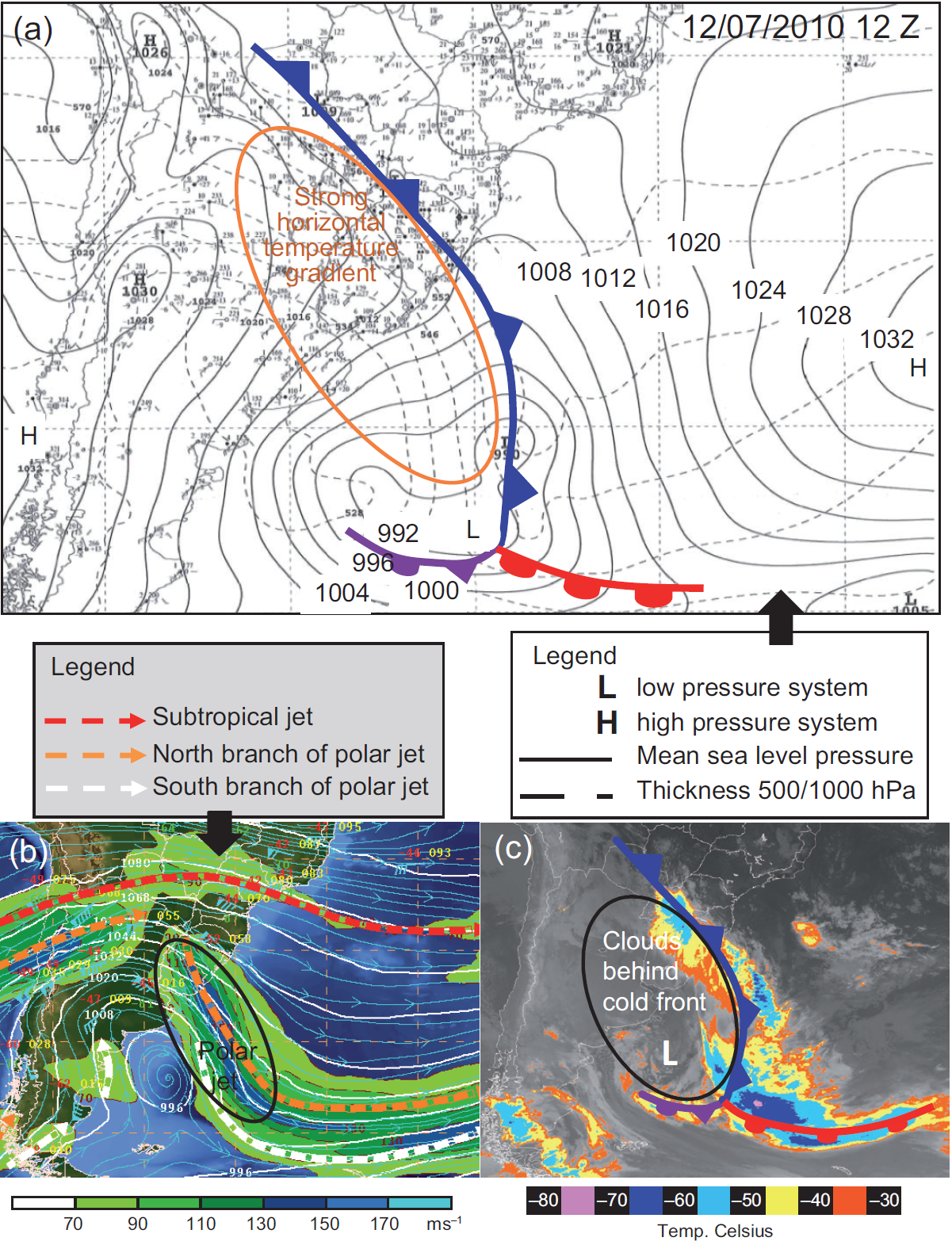 Climatology of surface baroclinic zones in the coast of Brazil
