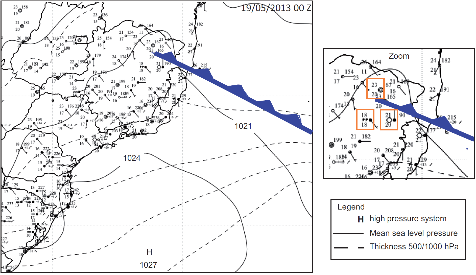 Climatology of surface baroclinic zones in the coast of Brazil
