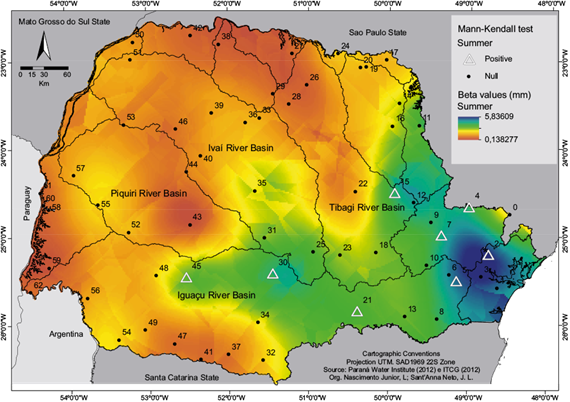 Trends and rainfall tropicalization in Paraná State, south of Brazil