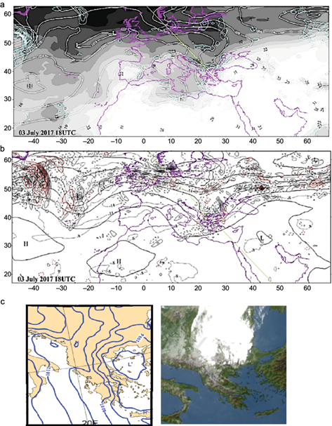Etesian winds outbursts over the Greek Seas and their linkage with ...