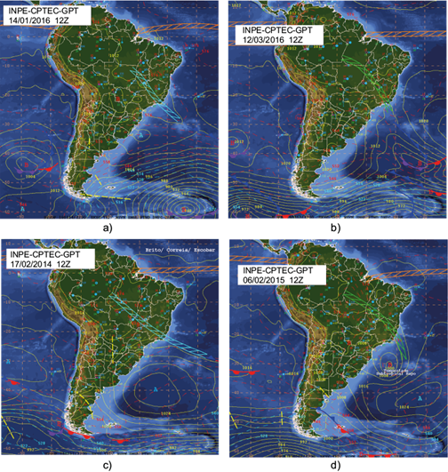 Synoptic patterns of South Atlantic Convergence Zone episodes ...