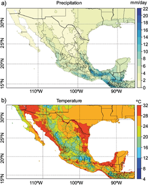 Structural change points of NDVI in Mexico driven by climate oscillations