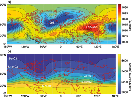 The effects of climate warming on large-scale atmospheric systems of ...