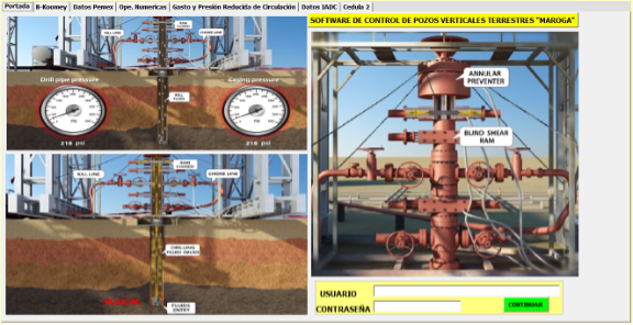 Software académico de control de pozos petroleros MAROGA