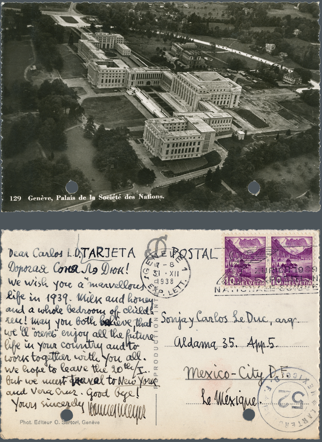 Correspondencia de Hannes Mayer a Carlos Leduc 1938-1939. Documentos ...