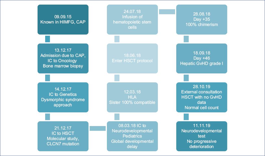 Hematopoietic stem cell transplantation in a patient with osteopetrosis ...