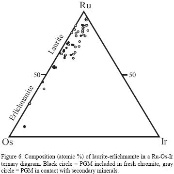 Platinum group minerals in chromitite bodies of the Santa Elena Nappe ...