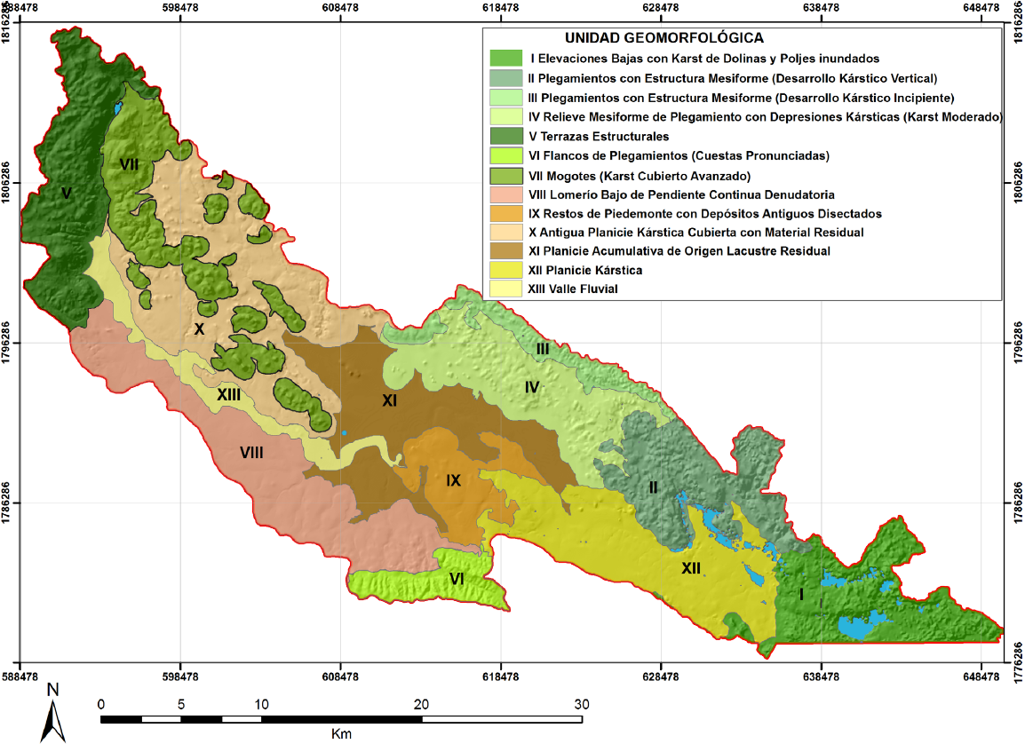 Unidades geomorfológicas de la cuenca del Río Grande de Comitán, Lagos ...