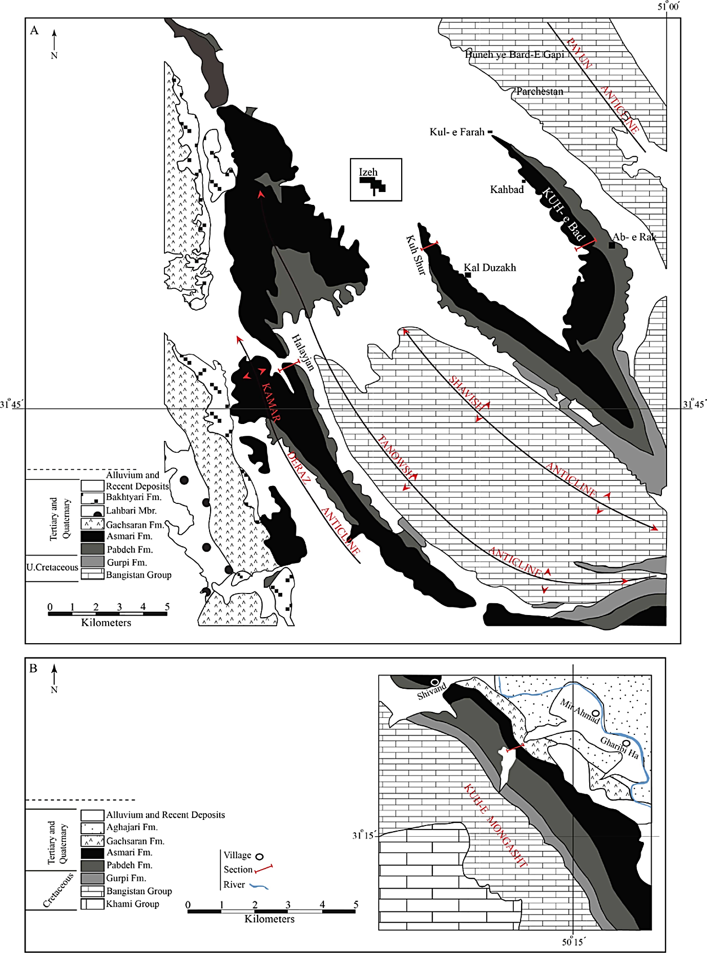 Biostratigraphy and paleoecology of the Oligo-Miocene Asmari Formation ...