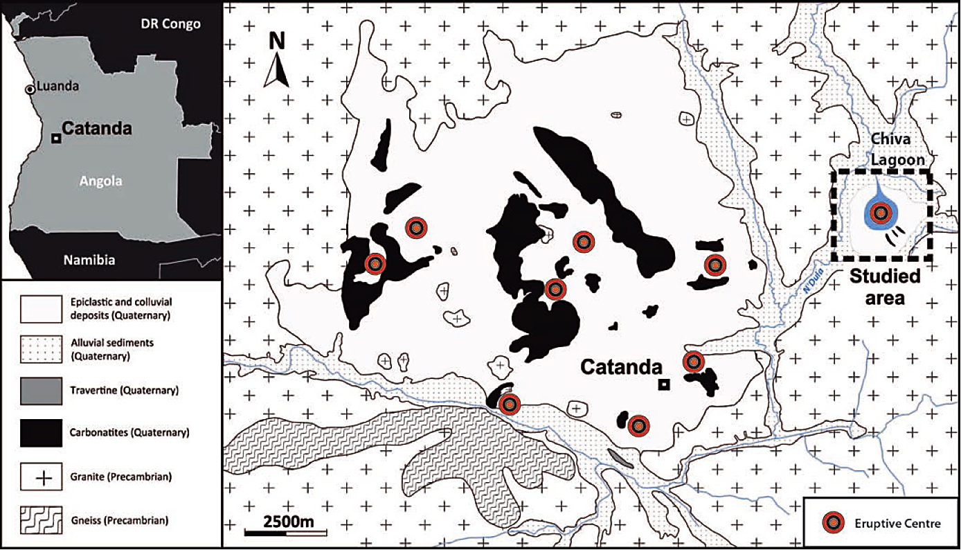 Recent carbonatitic magmatism in Angola: the dykes of the Chiva lagoon maar