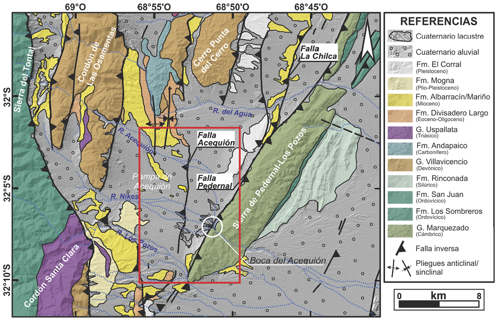 Análisis paleosismológico de la falla Acequión mediante perfiles ...