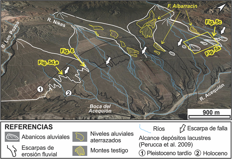Análisis paleosismológico de la falla Acequión mediante perfiles ...