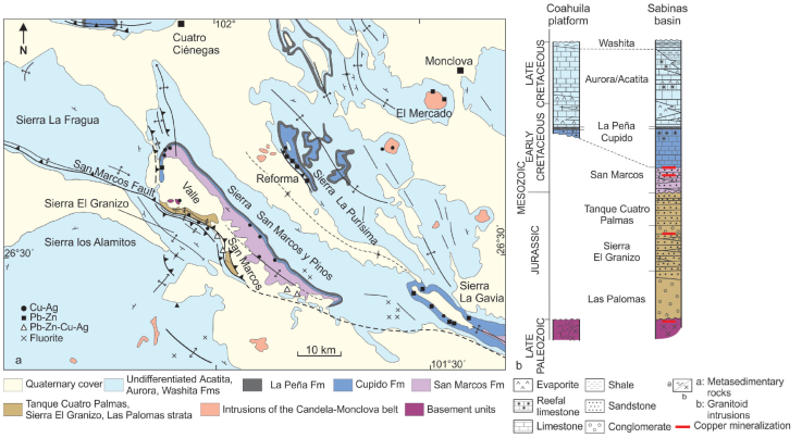 Geologic observations in the San Marcos area, Coahuila, Mexico: the ...
