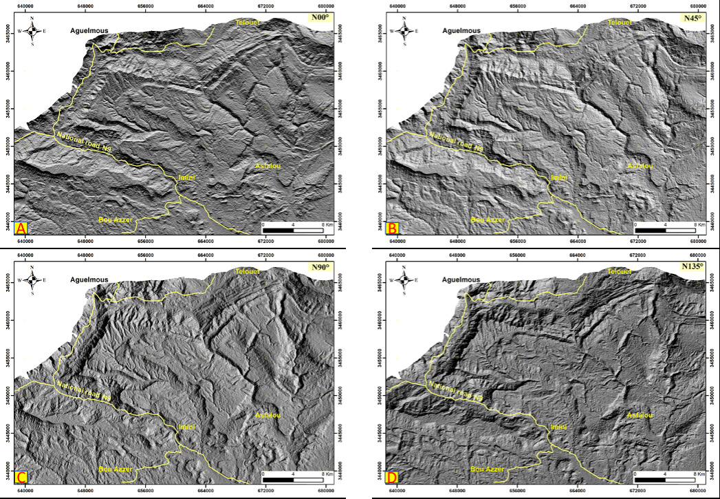 Lineament mapping in the Central High Atlas using ASTER and ASTER-GDEM ...