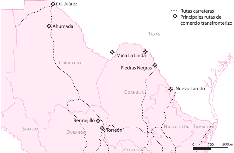 Cartografías del contrabando en Torreón, México. Caracterización de los ...
