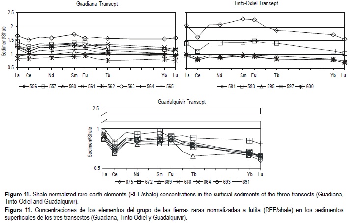 Geochemical characterization of surficial sediments from the ...