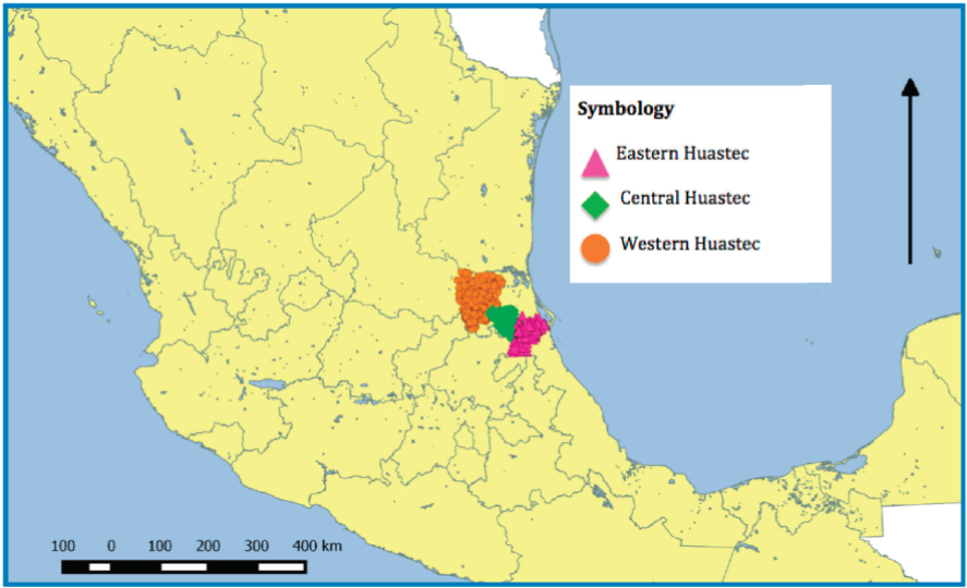 Linguistic Geography of Huastec (teːnek)