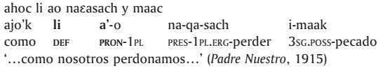 El Arte de Lengua Cacchí para Bien comun y estudios diacrónicos de la ...