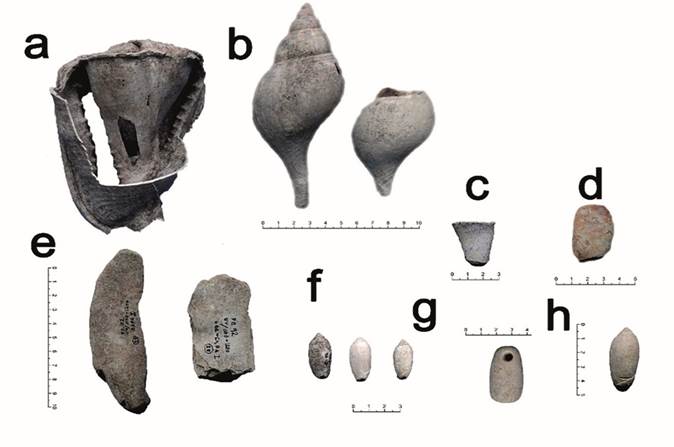 La producción de los objetos de concha y caracol de Xcaret y Playa del ...