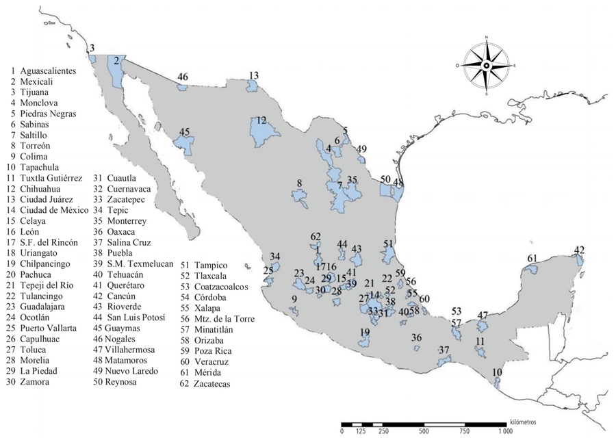 Delimitación Y Trayectorias De Las Zonas Metropolitanas En México 1990