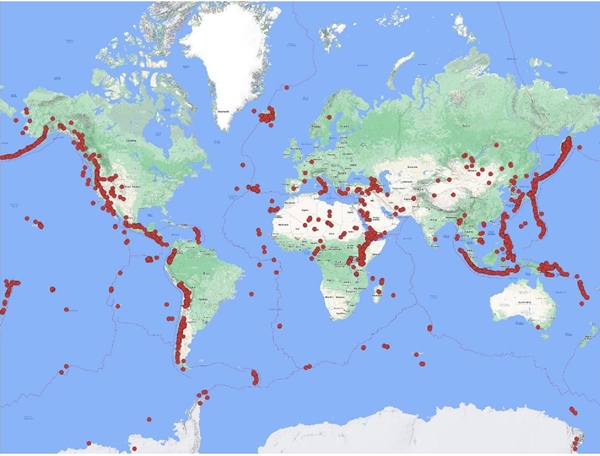 Mapa De Volcanes Del Centro De Estados Unidos Expertos Internacionales