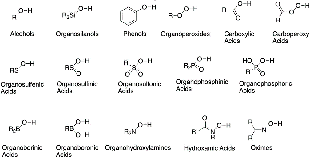 H-Bridges with OH Donors in Organic Chemistry