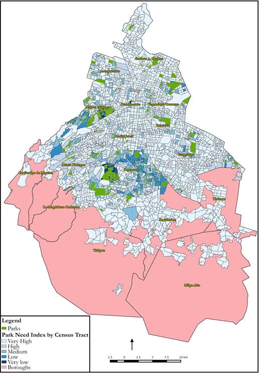 Inequitable distribution of green public space in Mexico City: an ...