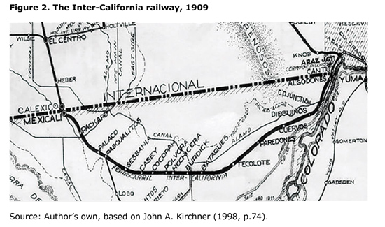 Calexico Border Crossing Map