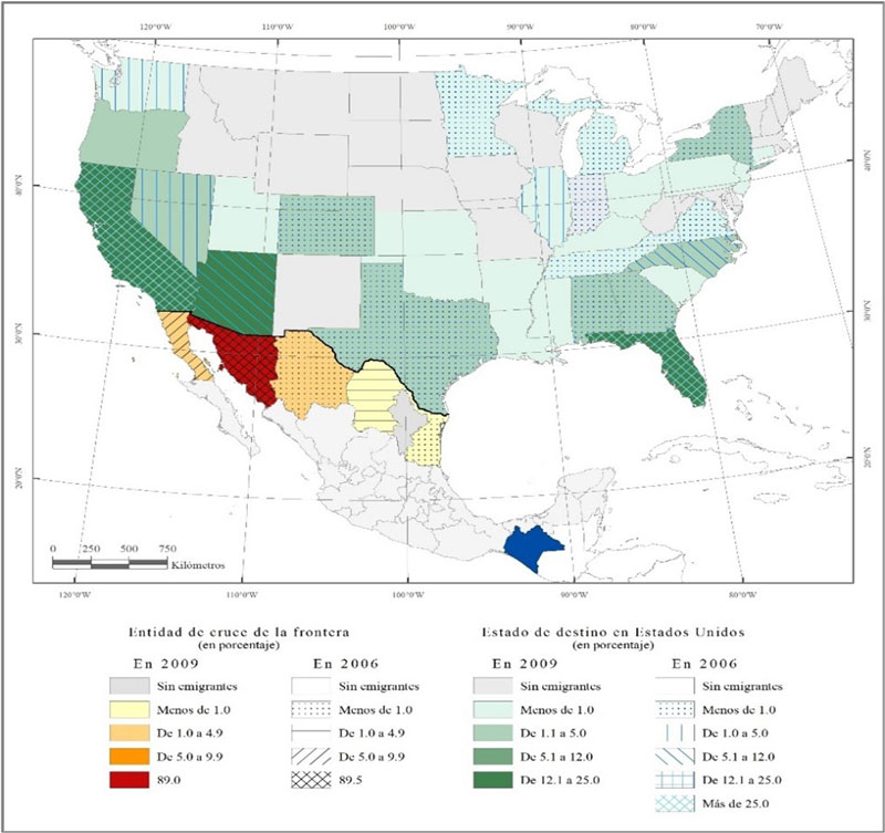 Mapa De Retenes De Migracion En Estados Unidos