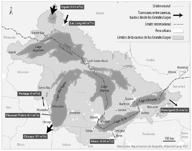 Mapa De Los Grandes Lagos De Estados Unidos Mapa De Los Grandes Lagos,