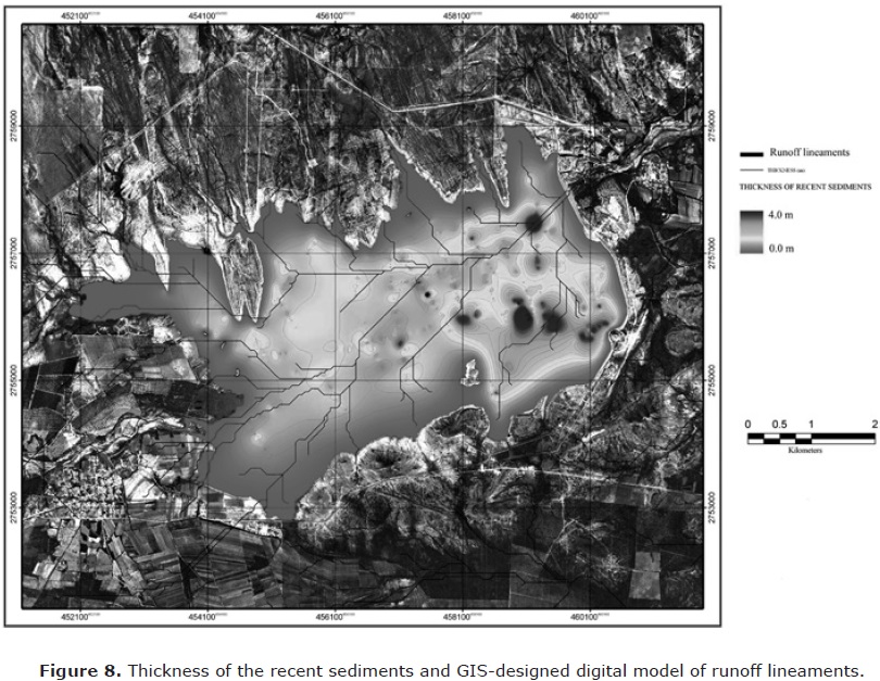 Bottom topography, recent sedimentation and water volume of the Cerro ...