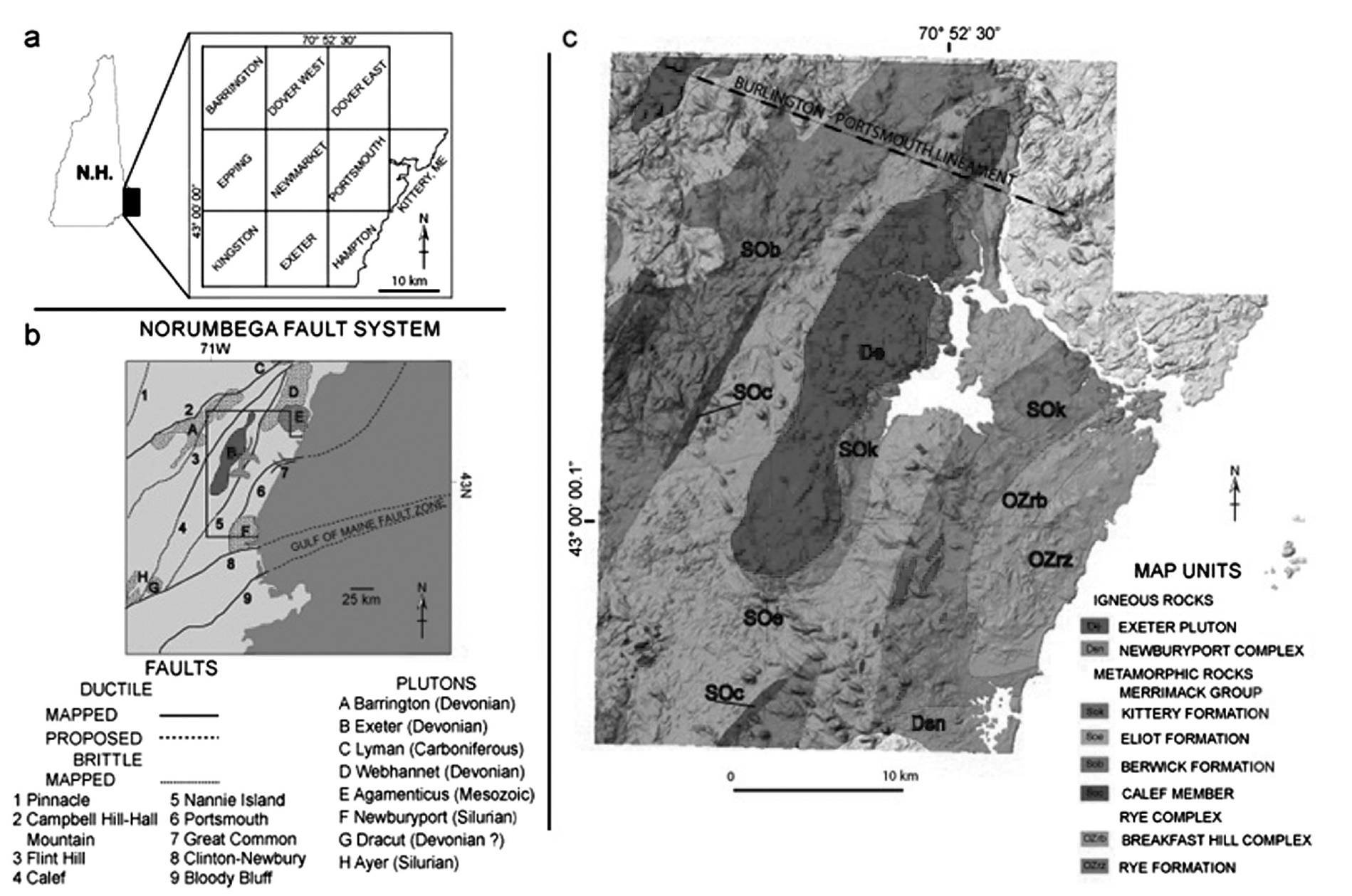Tectonic Interpretation of Topographic Lineaments in the Seacoast ...