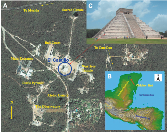 Interior Imaging of El Castillo Pyramid, Chichen Itza, Mexico, Using ...