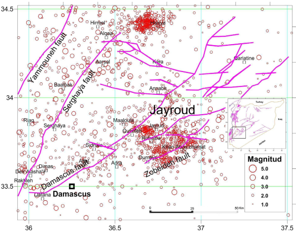 The recent instrumental seismicity of Syria and its implications