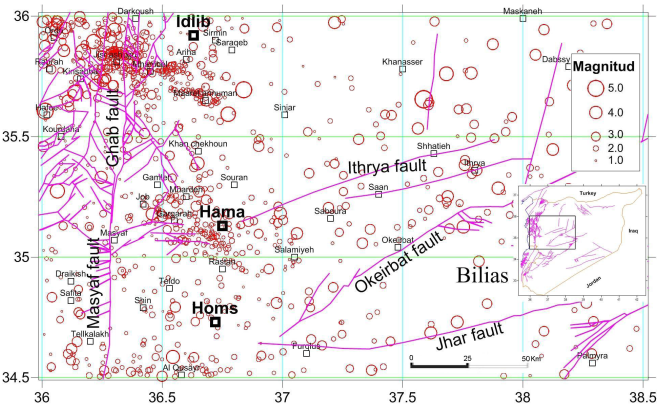 The recent instrumental seismicity of Syria and its implications