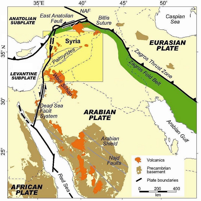 Present-Present-day stress state in northwestern Syriarthwestern Syria