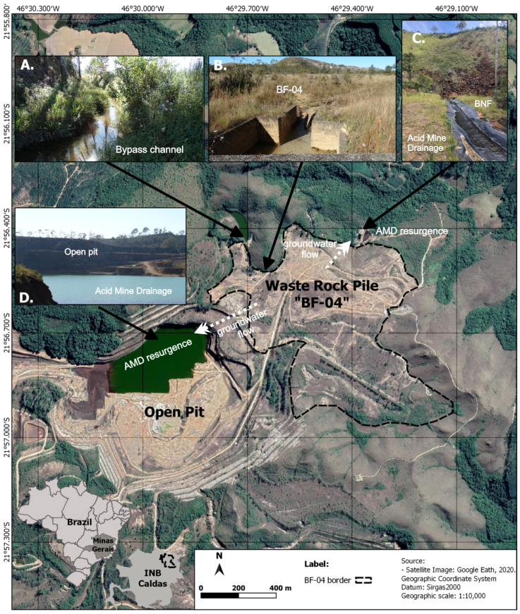 Gamma-ray spectrometry applied in the identification of potential acid ...