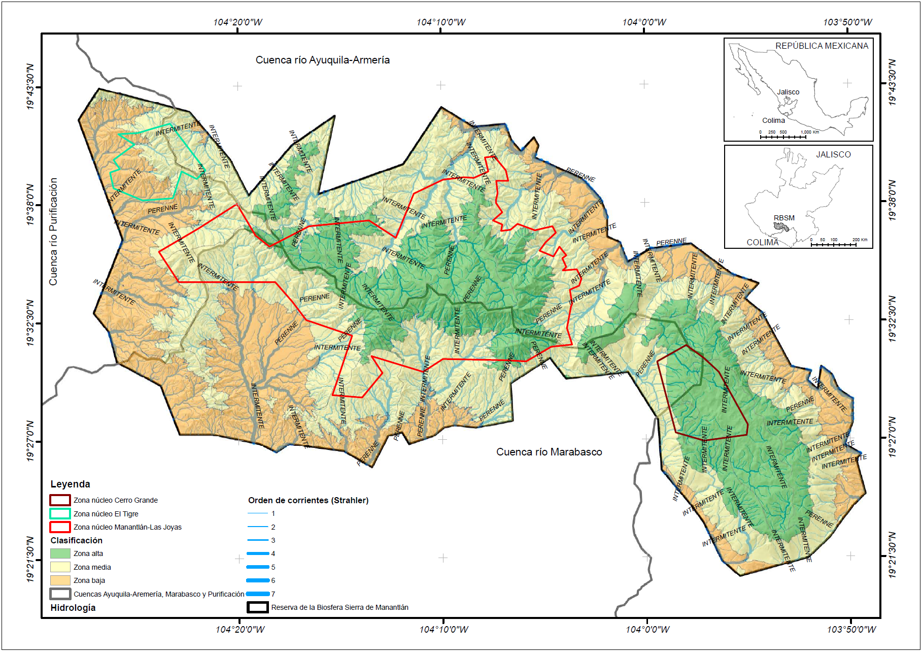 Reserva de biosfera Sierra de Manantlán, área productora de agua y su ...