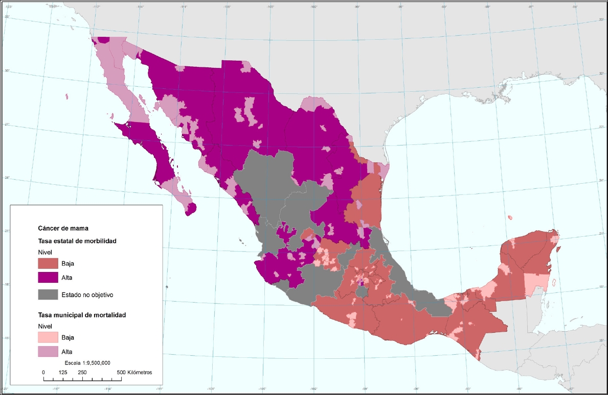 Geografía del cáncer de mama en México