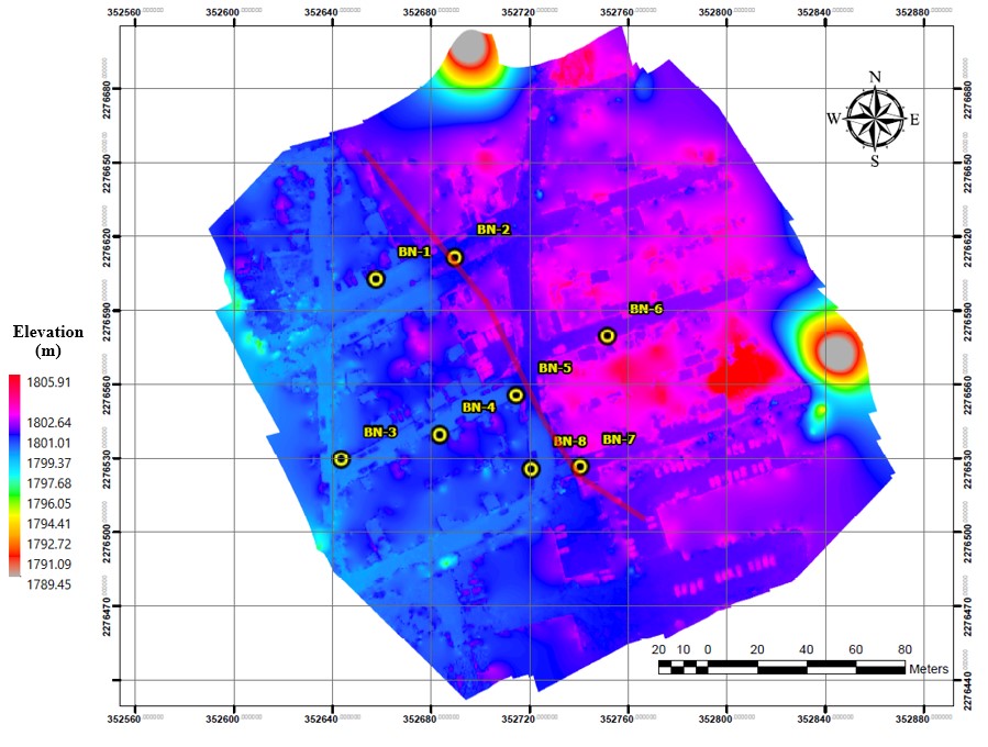 On the measure of land subsidence throughout DEM and orthomosaics using ...
