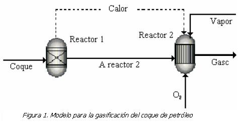 Resultados de la simulación de gasificación del coque de petróleo ...