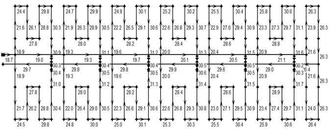 Development of a water pipe network serving as a conductive cooling ...