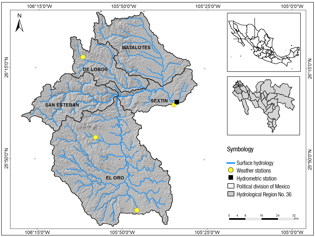 Hydrological modeling of a basin in Mexico’s arid northern region and ...