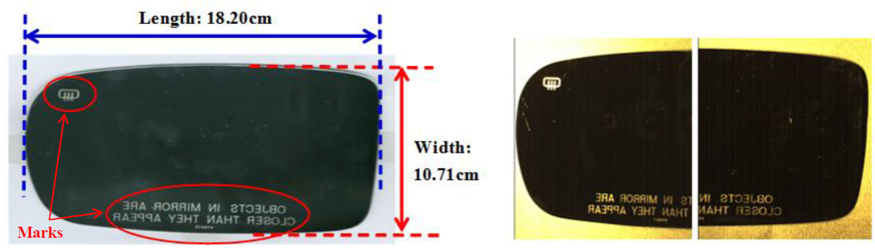 Optical inspection of appearance faults for auto mirrors using Fourier ...